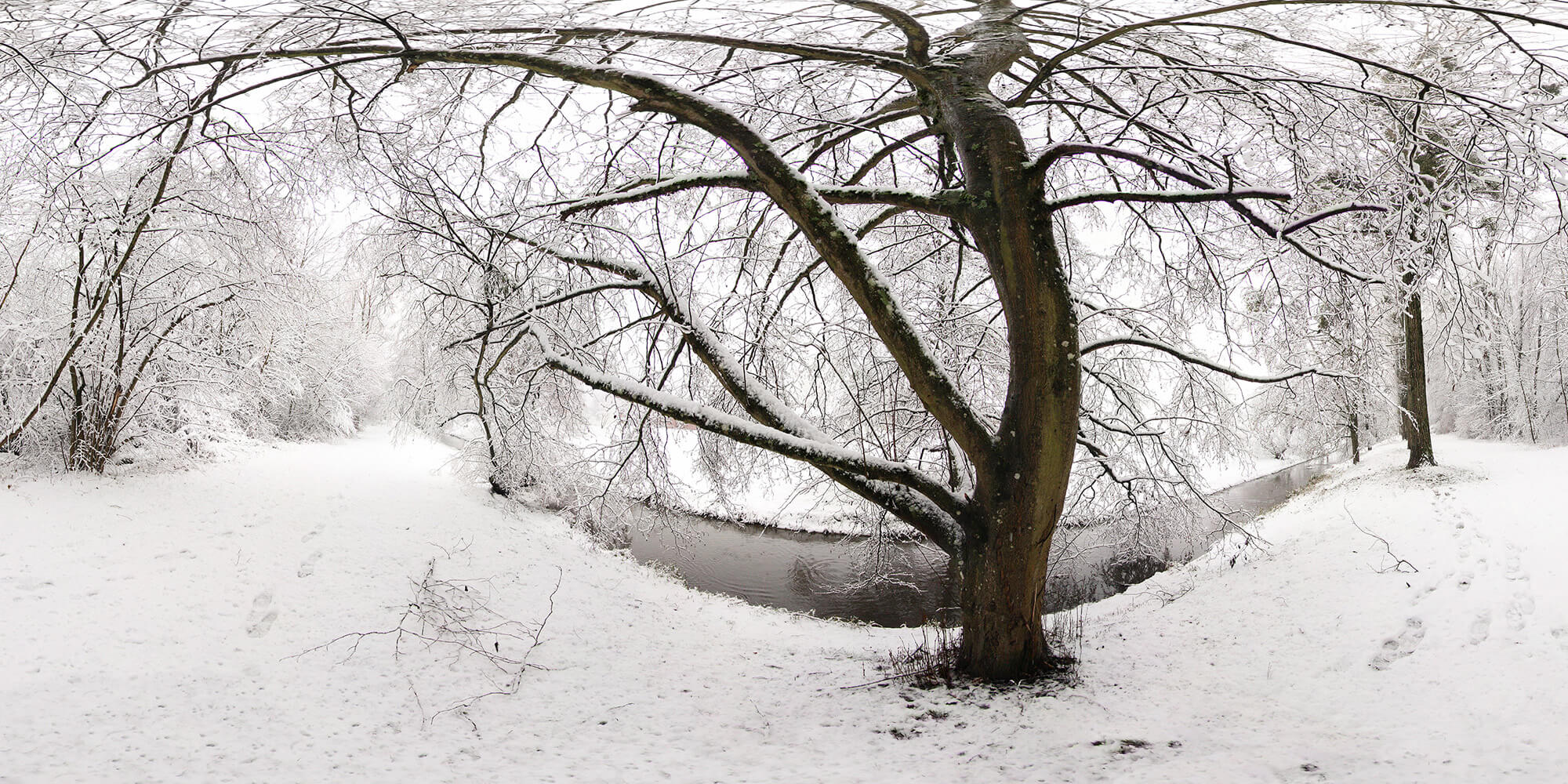 Neige à Yverdon en 360 — Visionlarge.ch
